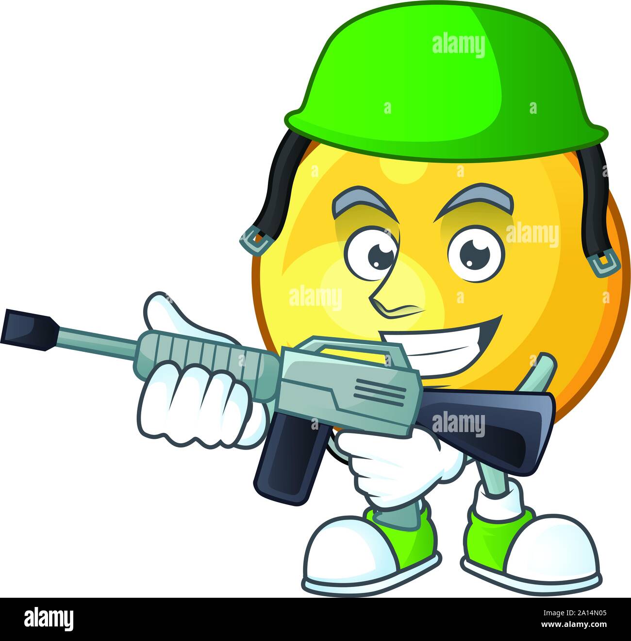 Army mundu fruit mascot on white background Stock Vector Image & Art ...