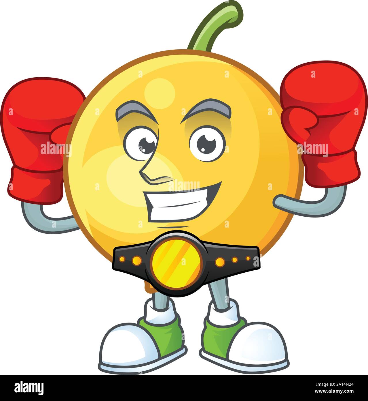 Boxing mundu fruit mascot on white background Stock Vector Image & Art ...