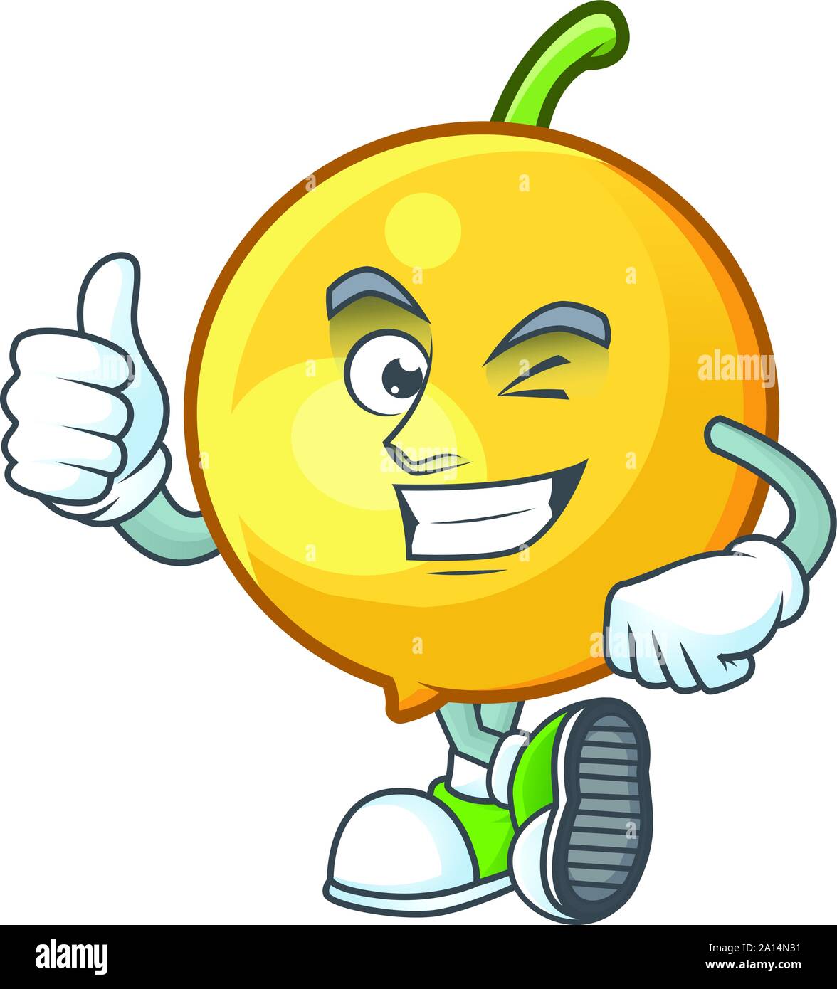 Thumbs up fresh mundu cartoon mascot for herb Stock Vector Image & Art ...