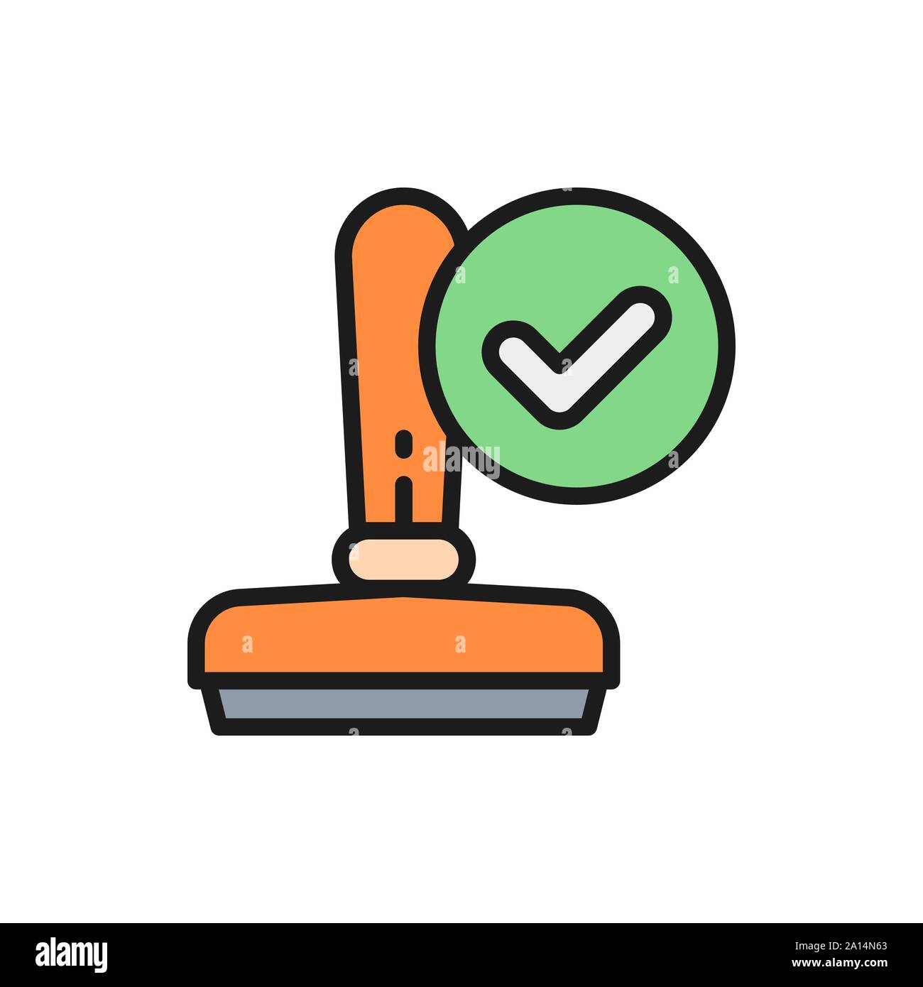 Finance stamp icon outline hi-res stock photography and images - Alamy