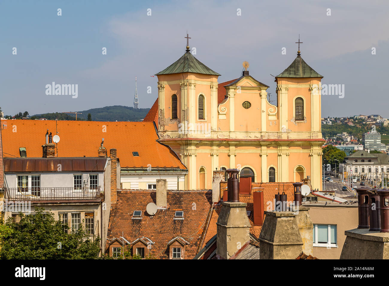 ancient building of Bratislava, capital city of Slovakia Stock Photo ...
