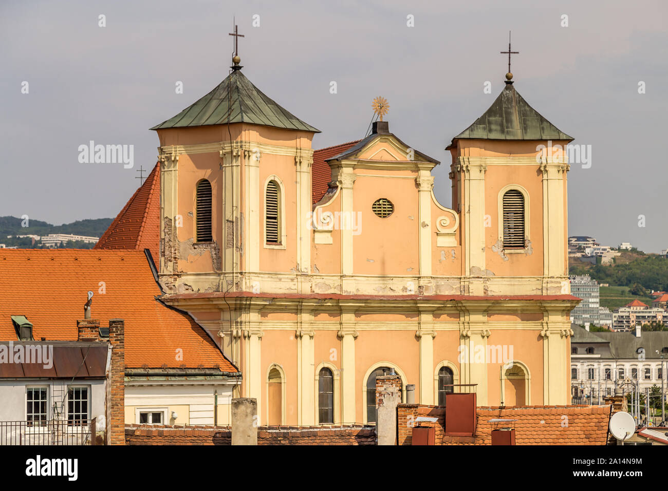ancient building of Bratislava, capital city of Slovakia Stock Photo ...
