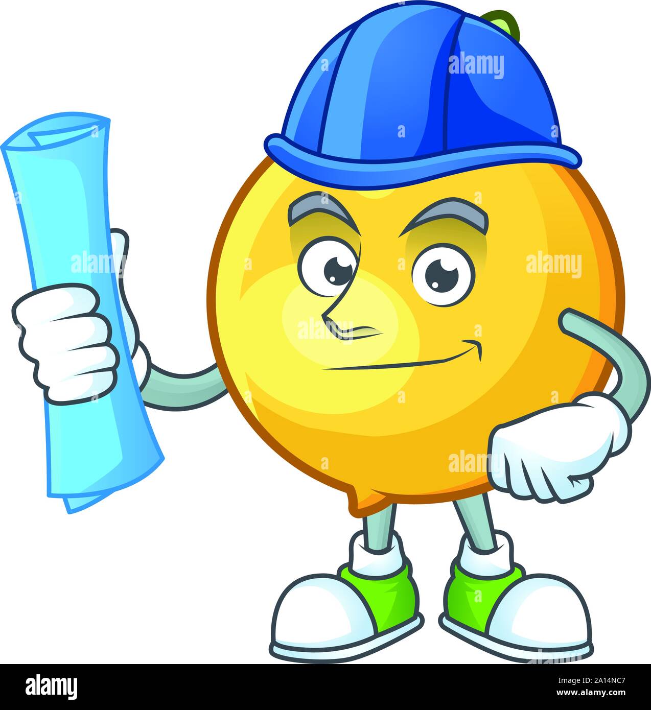 Architect fresh mundu cartoon mascot for herb Stock Vector Image & Art ...