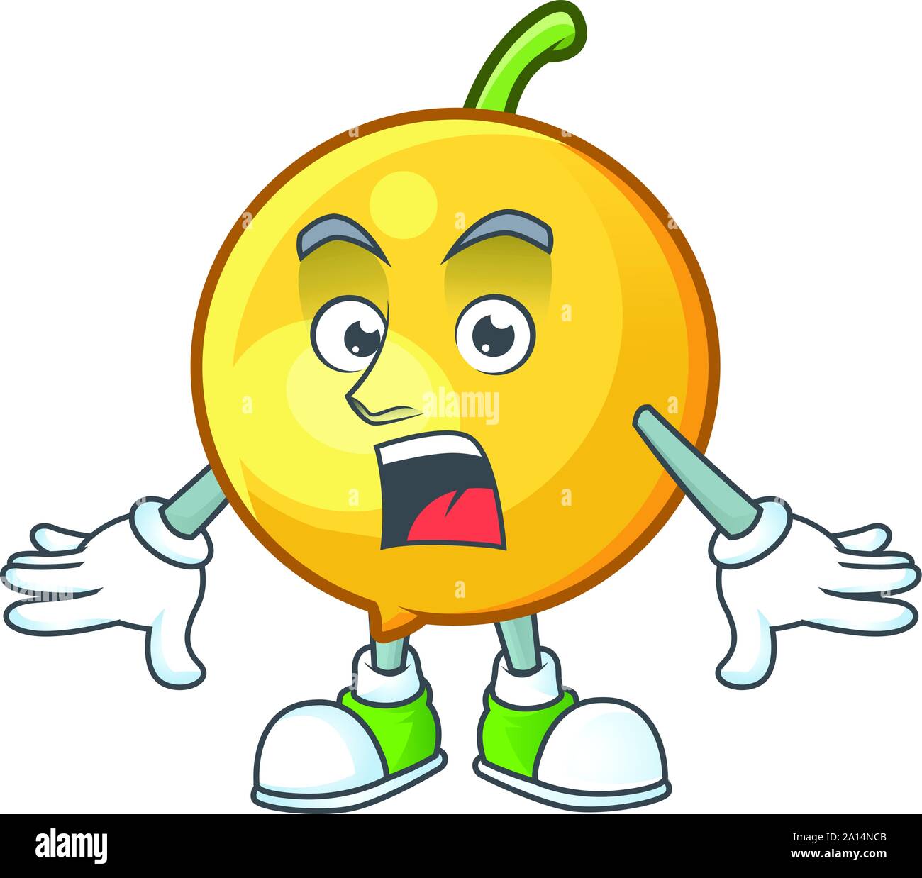 Surprised mundu fruit cartoon in character mascot Stock Vector Image ...