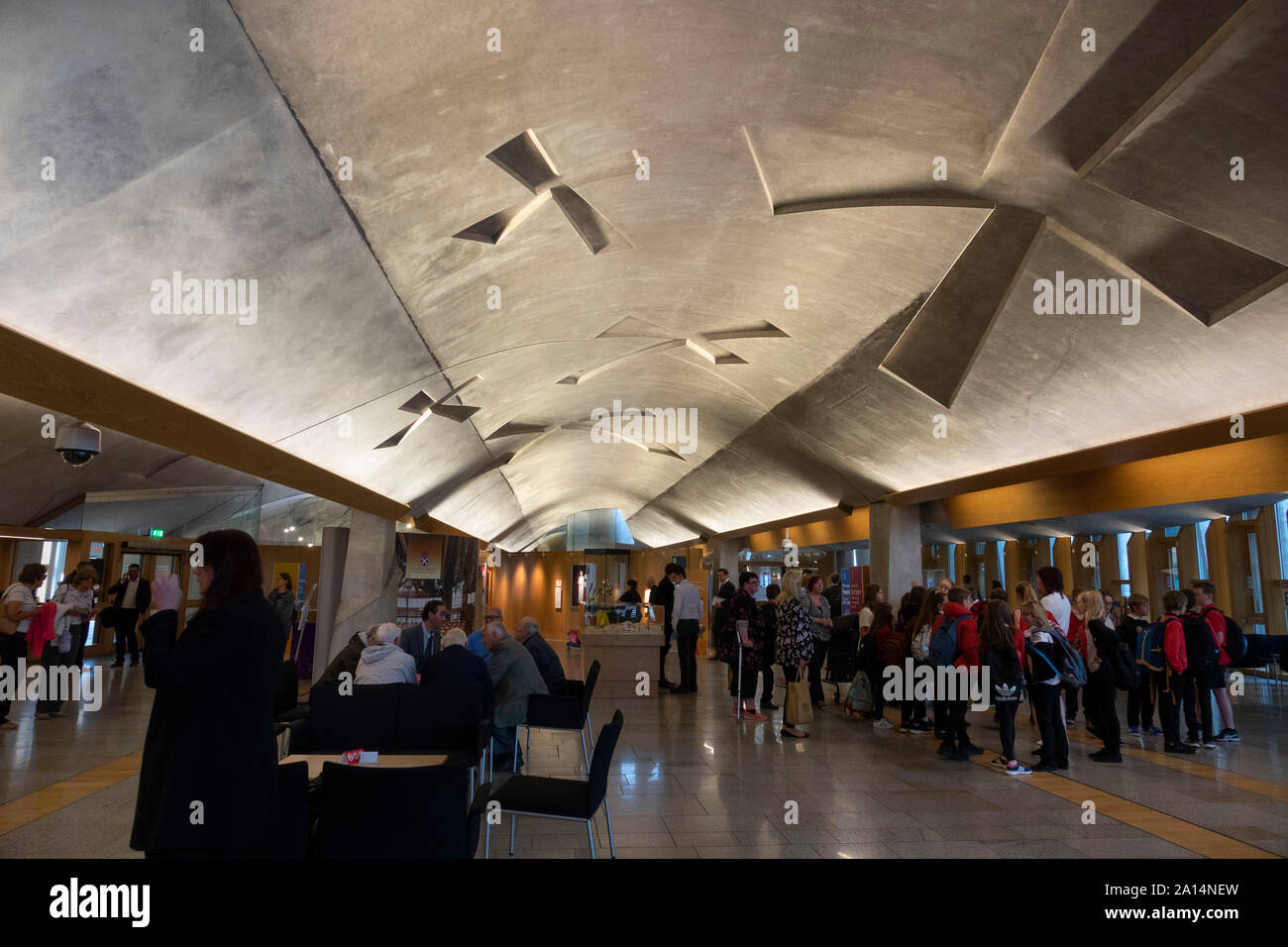 Scottish Parliament Lobby, Edinburgh, Scotland, UK Stock Photo - Alamy