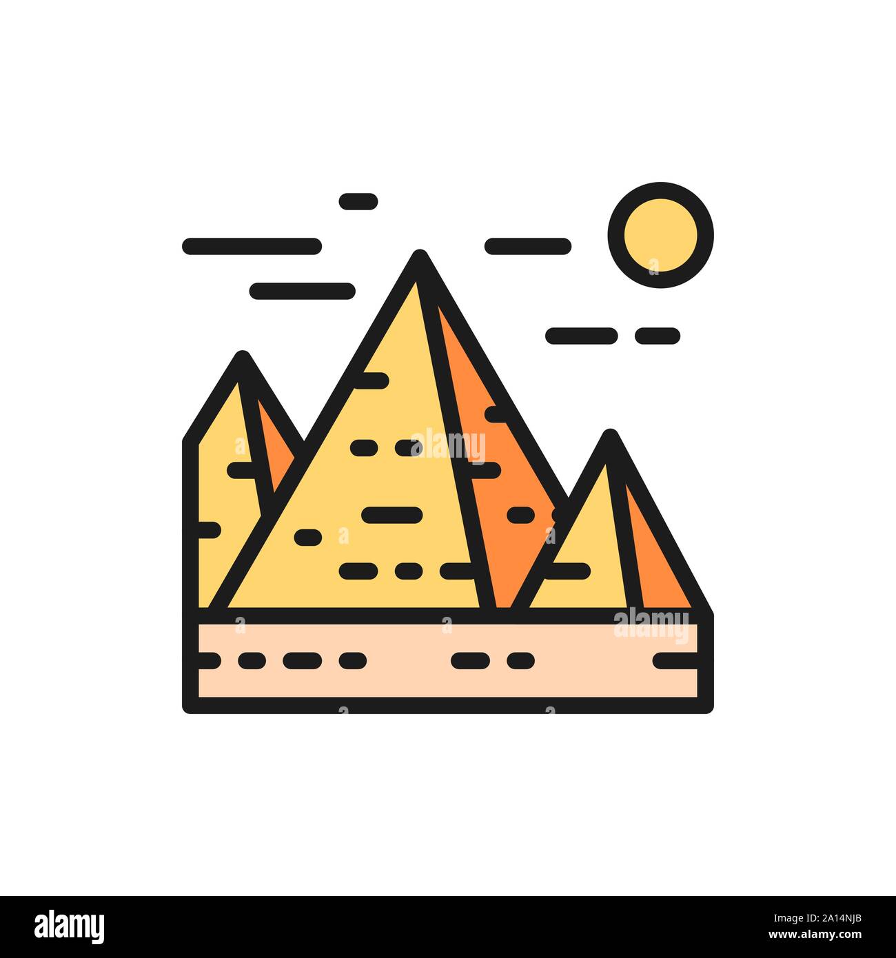 Great Pyramid Of Giza Illustration High Resolution Stock Photography ...