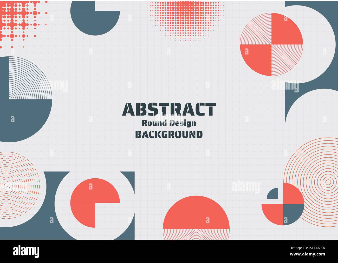 Abstract round design background modern shape design and halftone ...