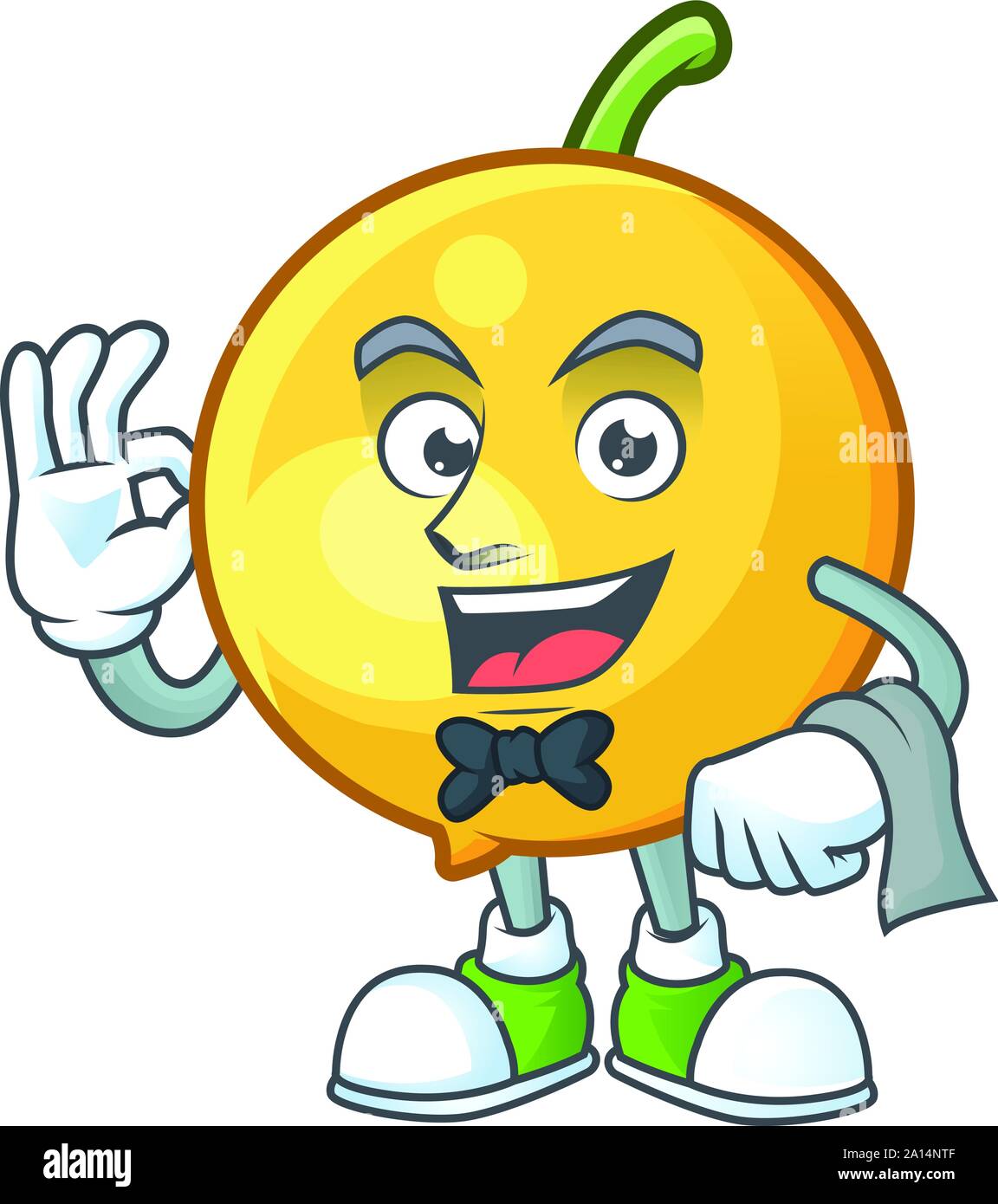 Waiter mundu fruit cartoon in character mascot Stock Vector Image & Art ...