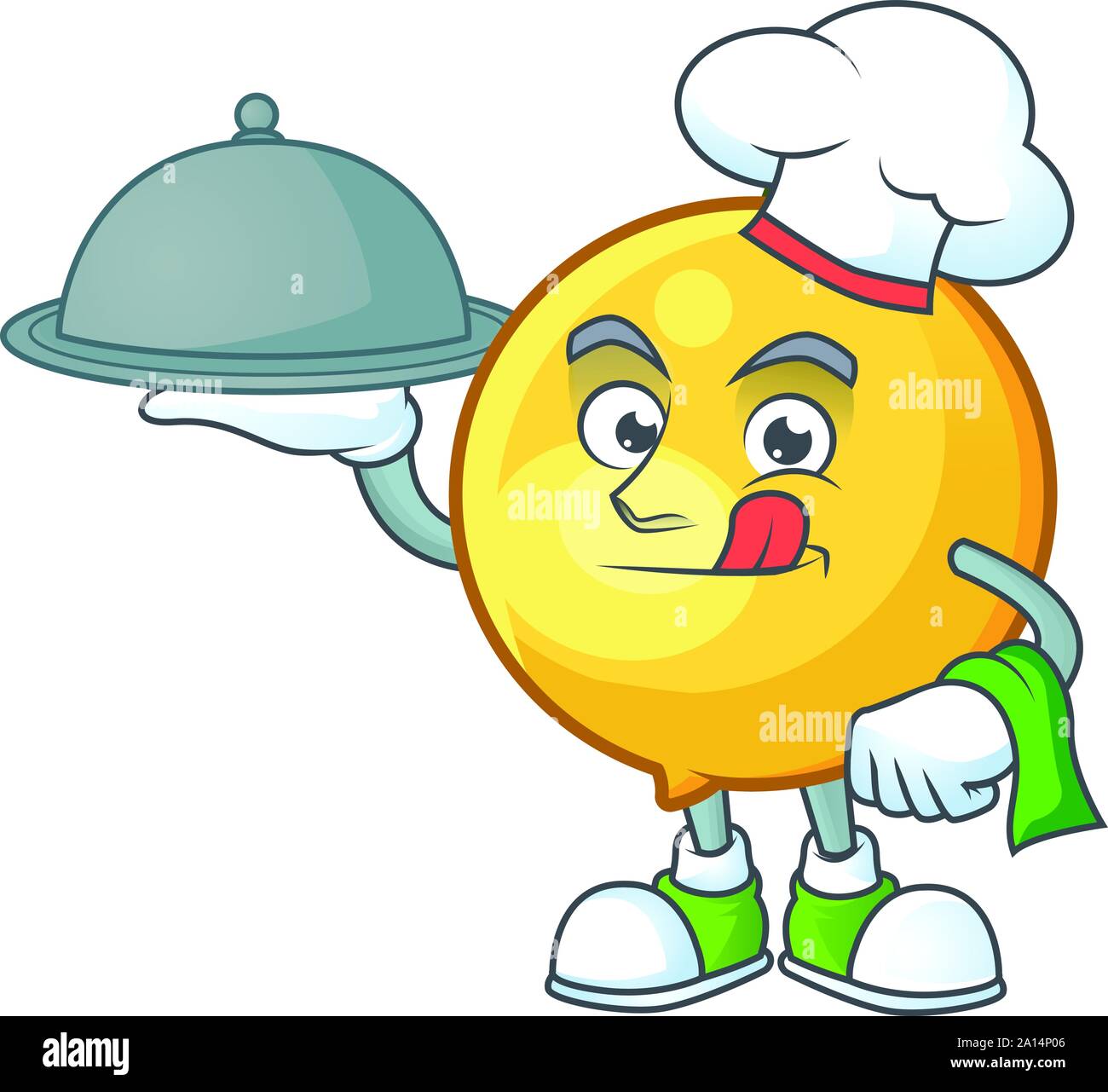 Chef with food mundu fruit cartoon in character mascot Stock Vector ...