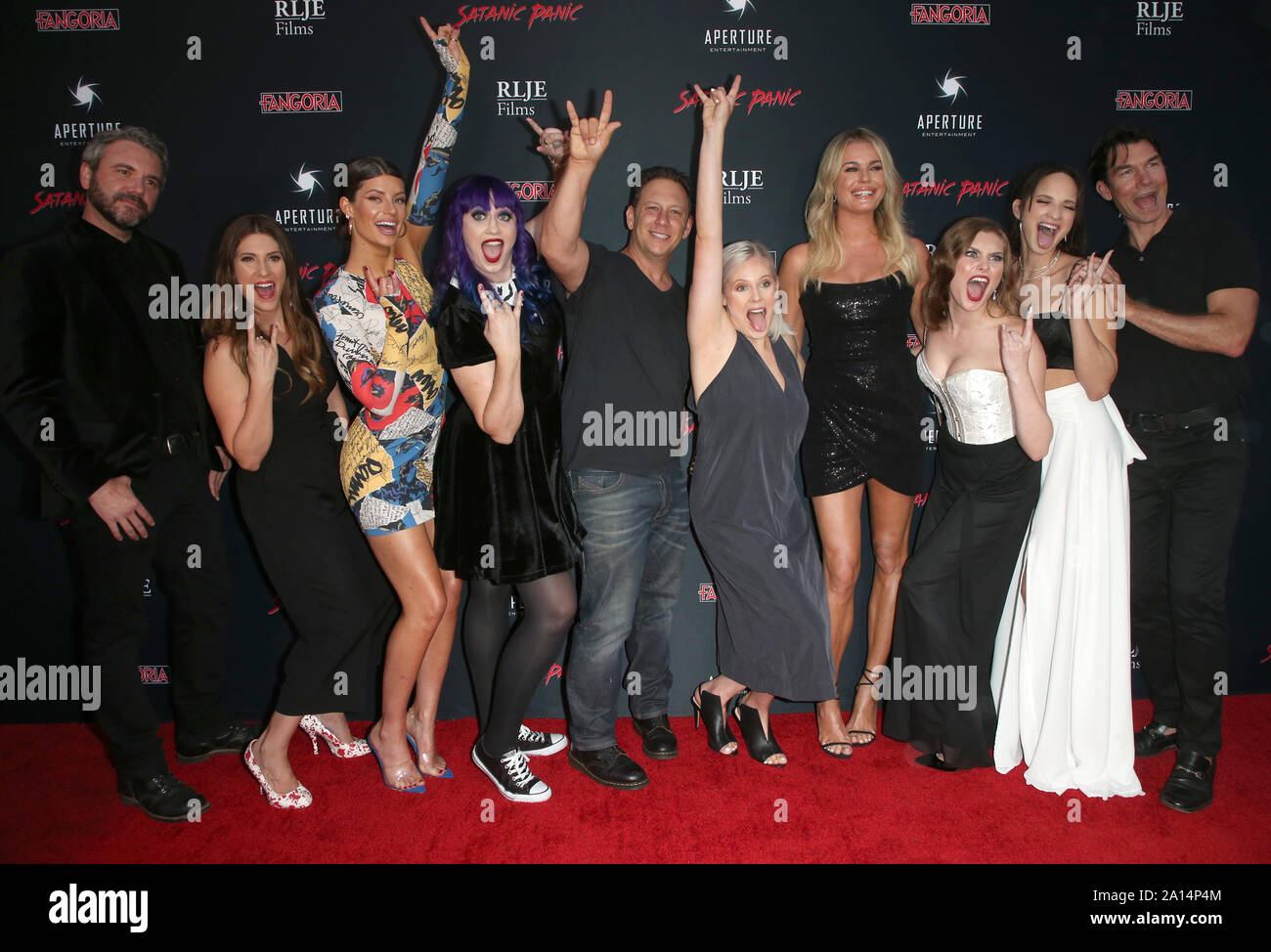 Premiere Of "Satanic Panic" Featuring: Cast & Crew Where: Hollywood ...