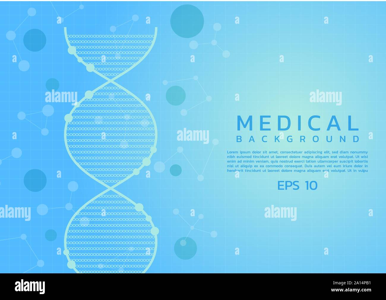 Medical dna design clean background care concept biology style with ...