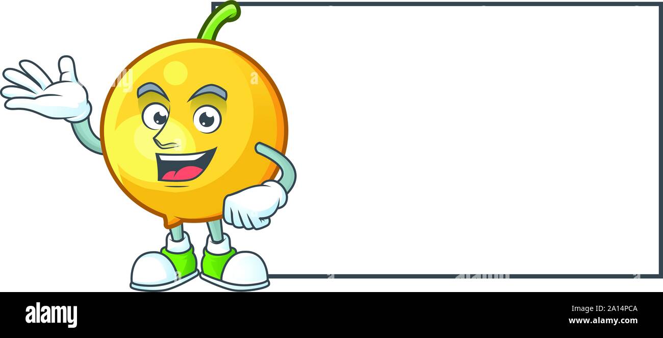 With board mundu fruit mascot on white background Stock Vector Image ...