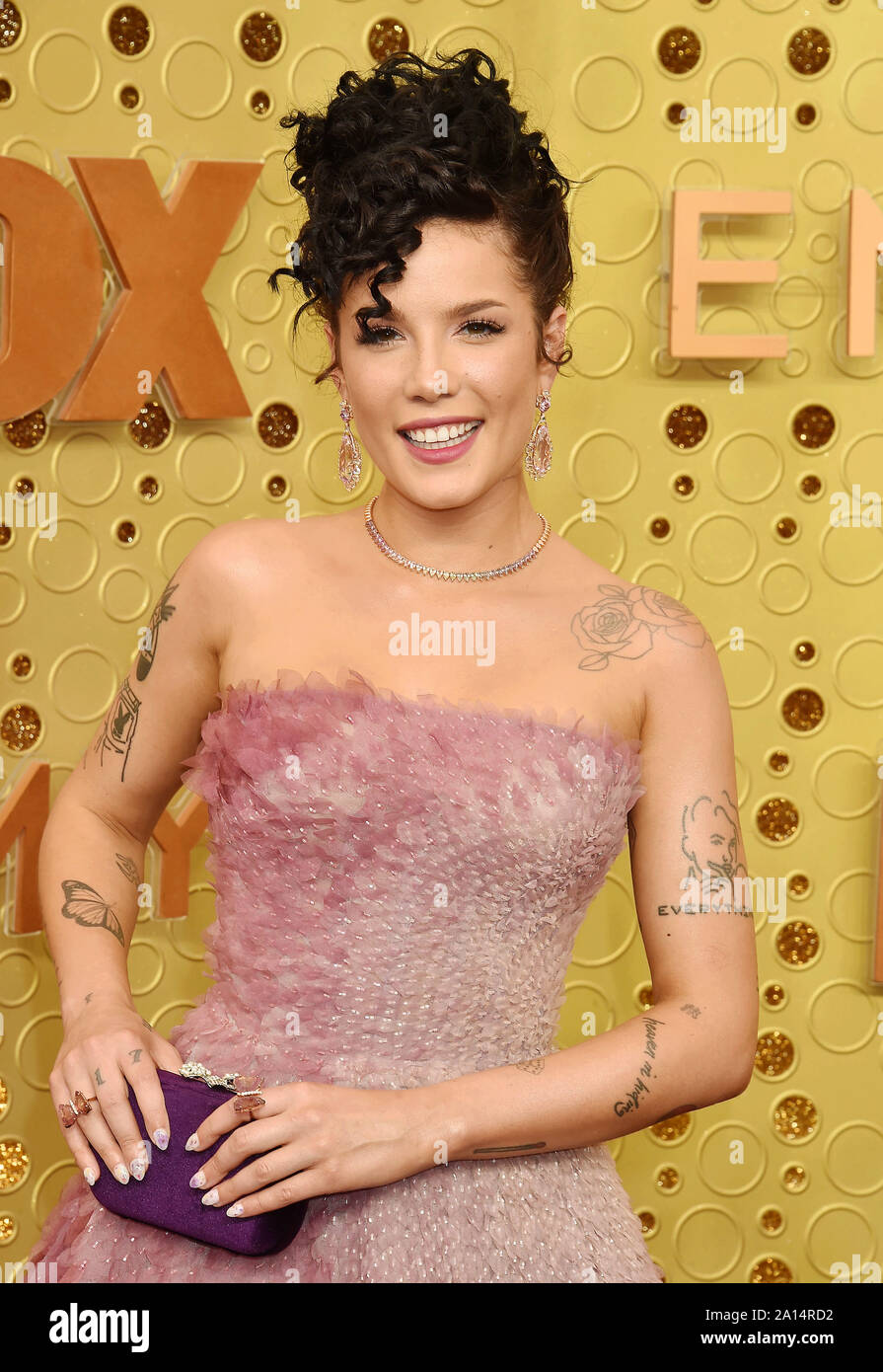 LOS ANGELES, CA - SEPTEMBER 22: Halsey attends the 71st Emmy Awards at ...