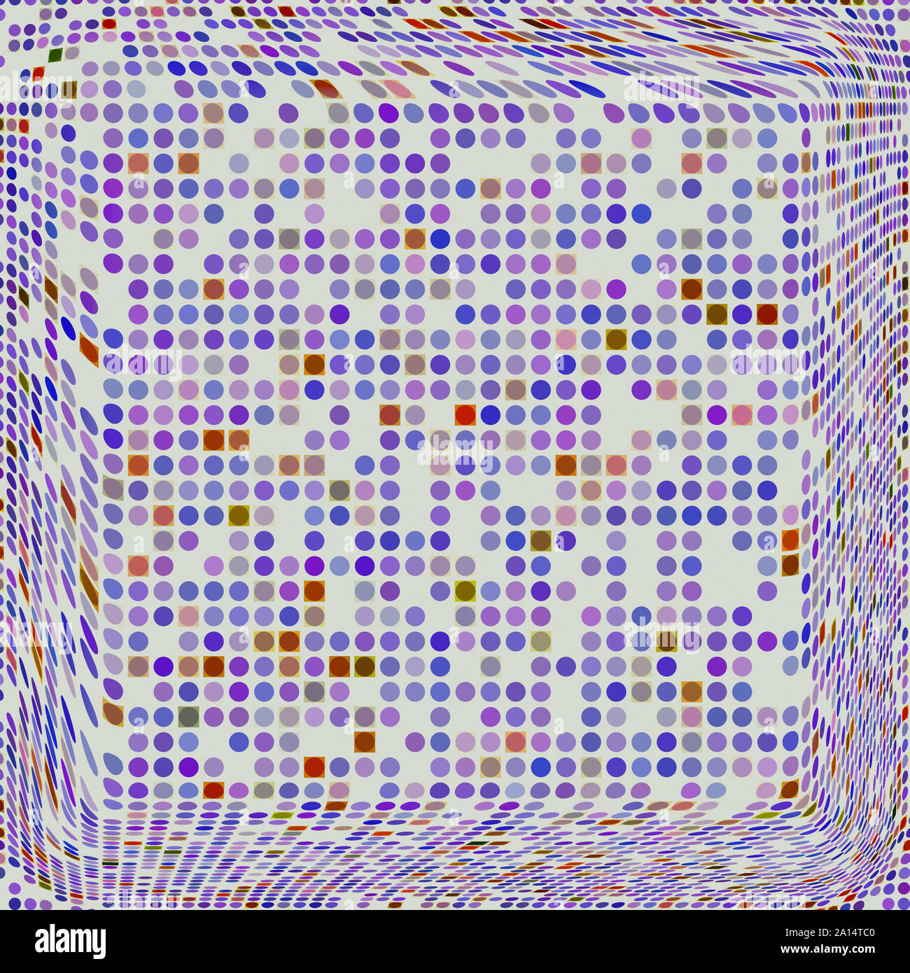 Abstract colorful distorted dotted, circular texture background Stock ...