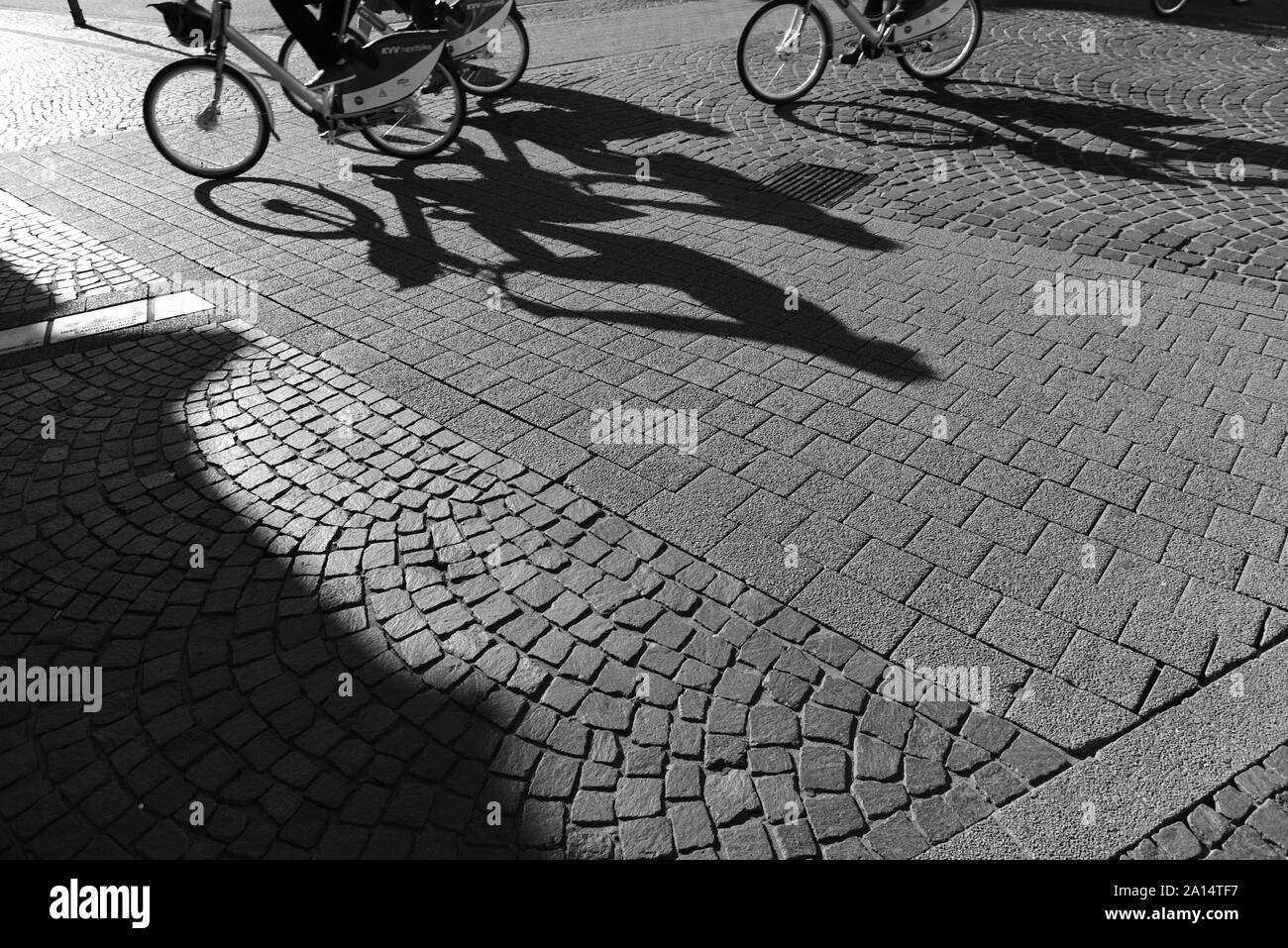 Shadow from cyclist hi-res stock photography and images - Alamy