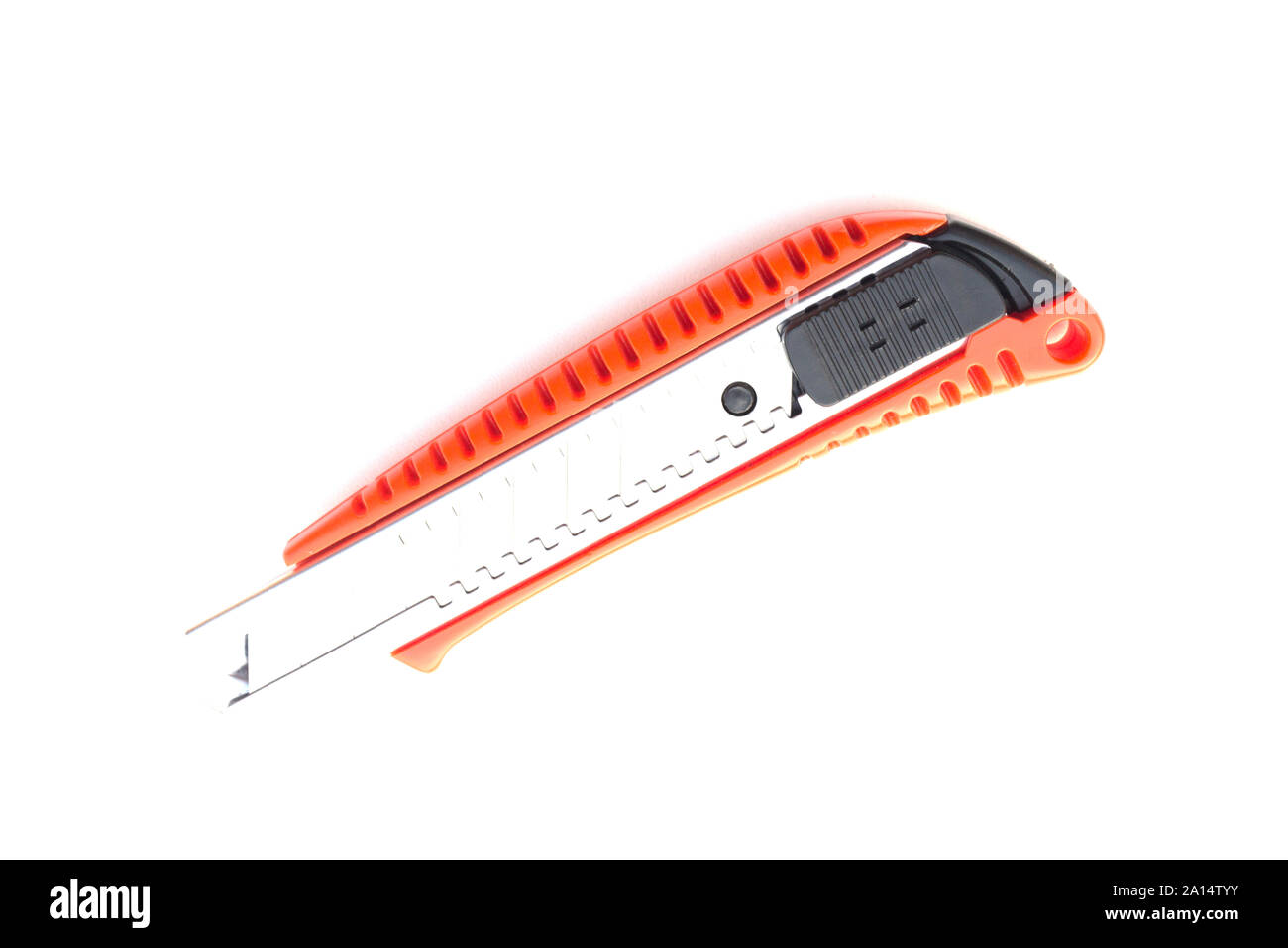 A red cutter isolated on white background Stock Photo - Alamy