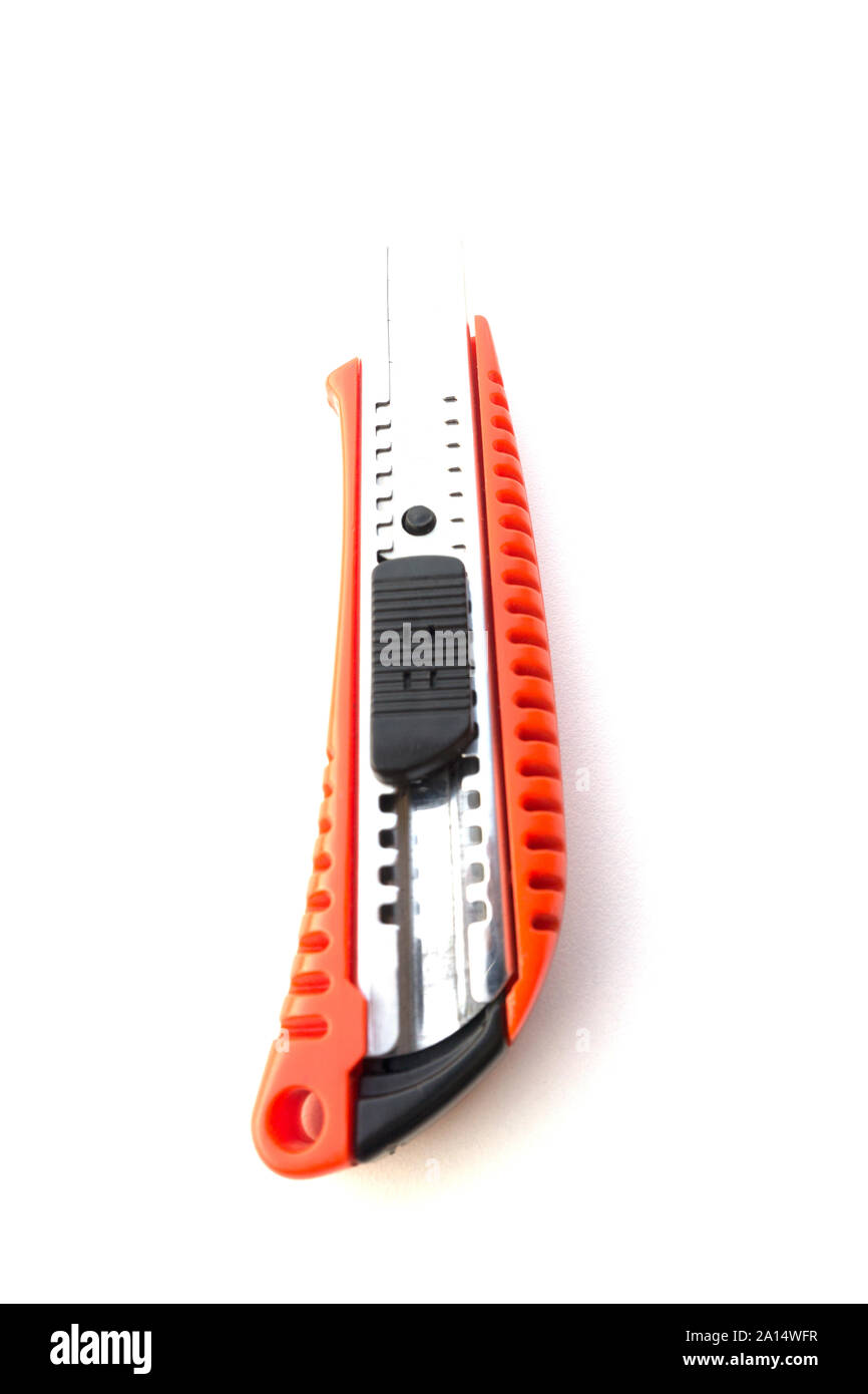 A red cutter isolated on white background Stock Photo - Alamy