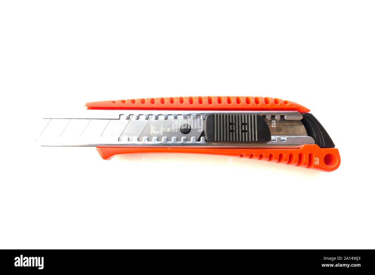 A red cutter isolated on white background Stock Photo - Alamy