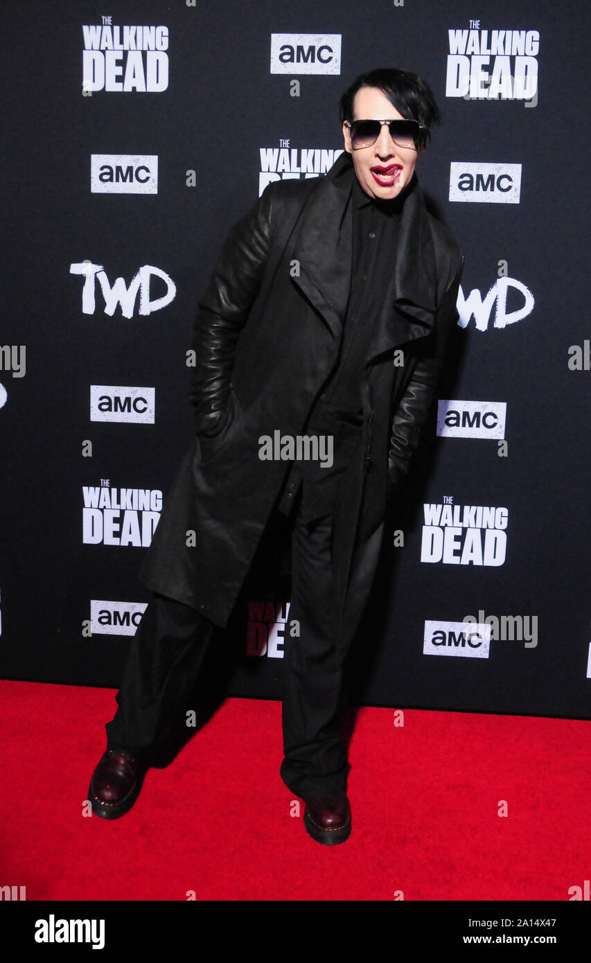 Hollywood, California, USA 23rd September 2019 Singer Marilyn Manson ...