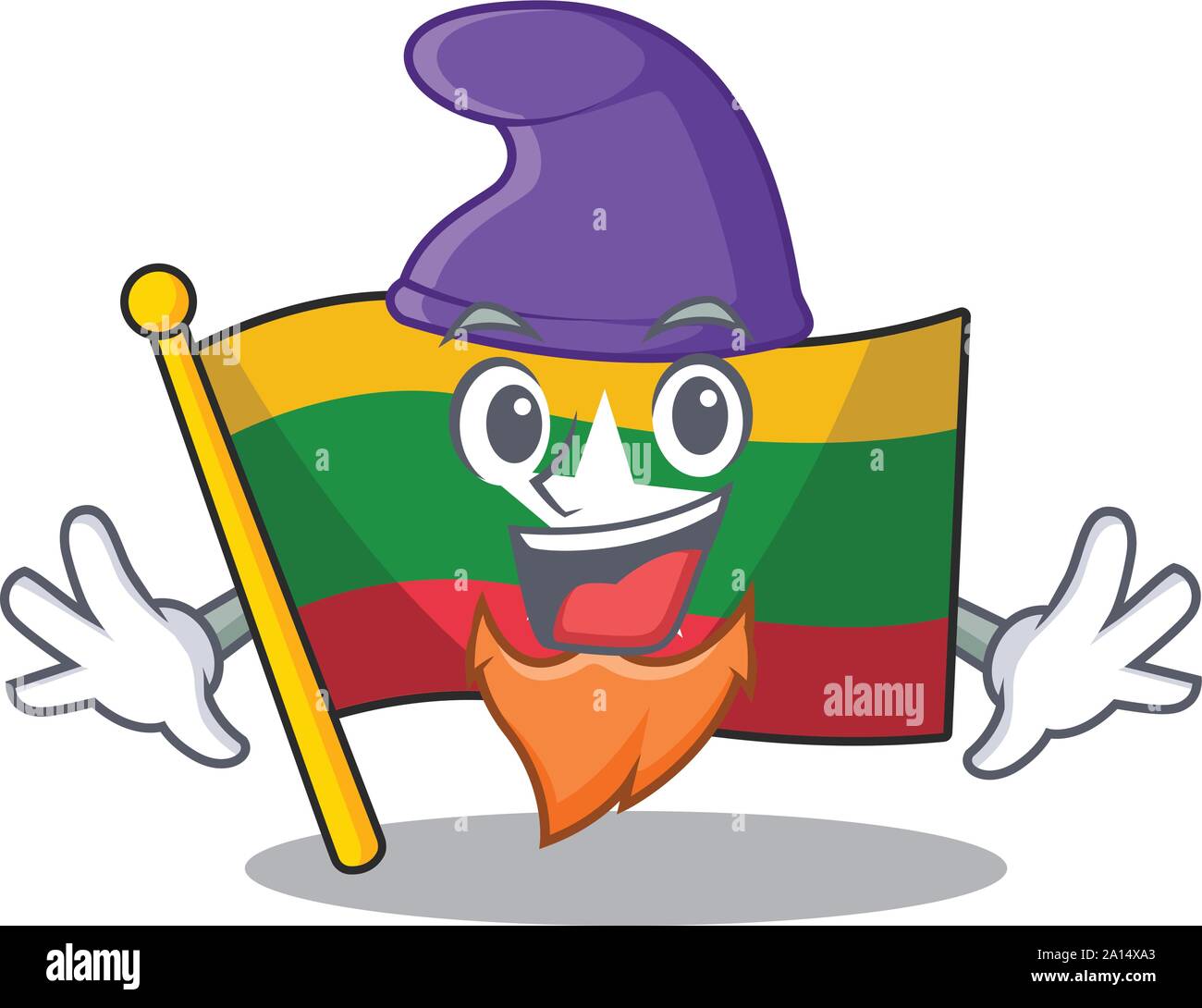 Elf flag myanmar isolated in the mascot Stock Vector Image & Art - Alamy