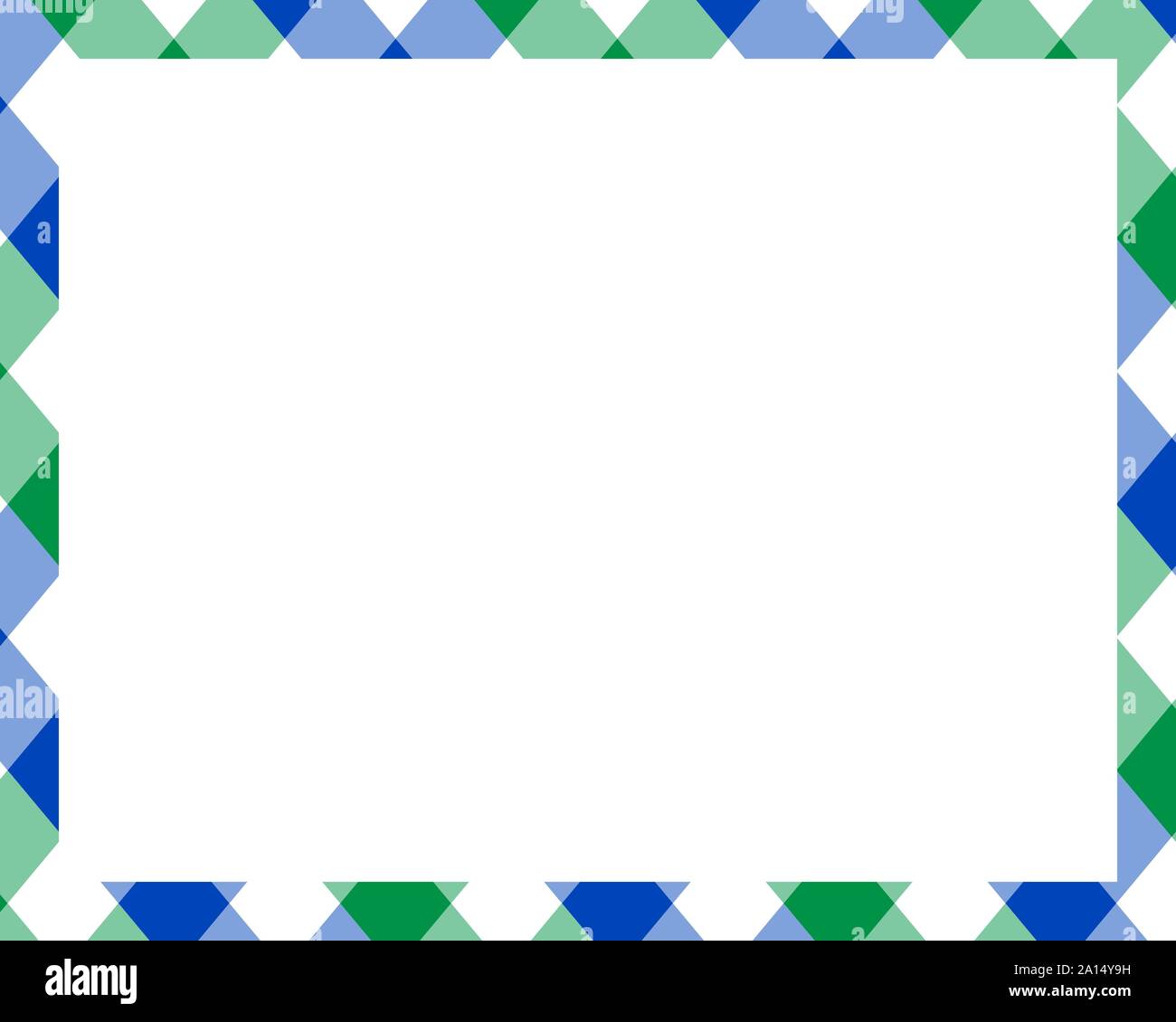 Green And Blue Borders And Frames