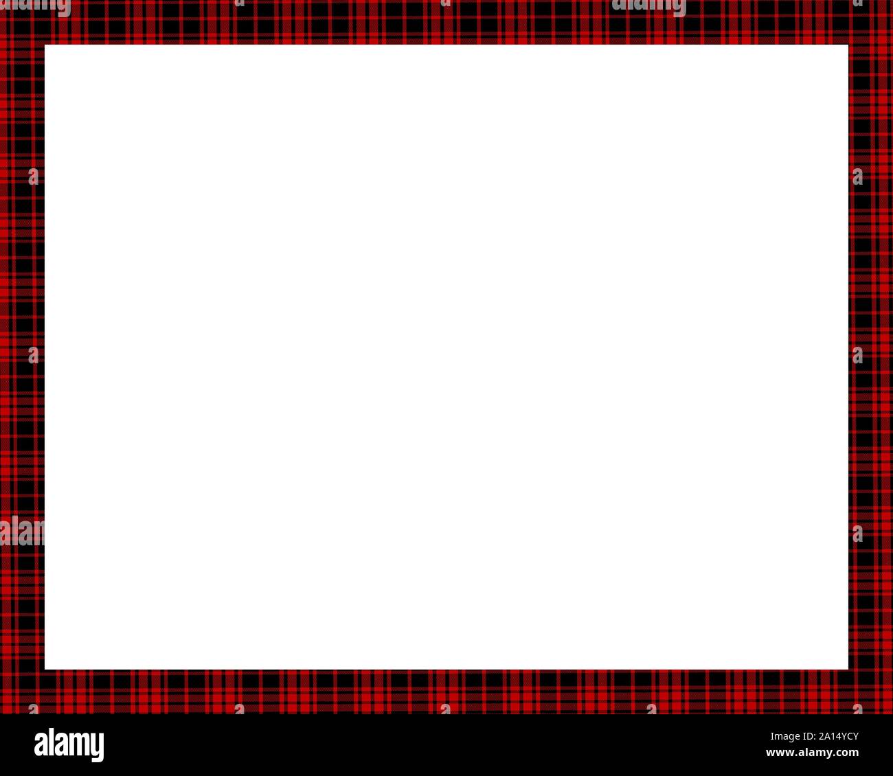 Red Checkered Pattern Border