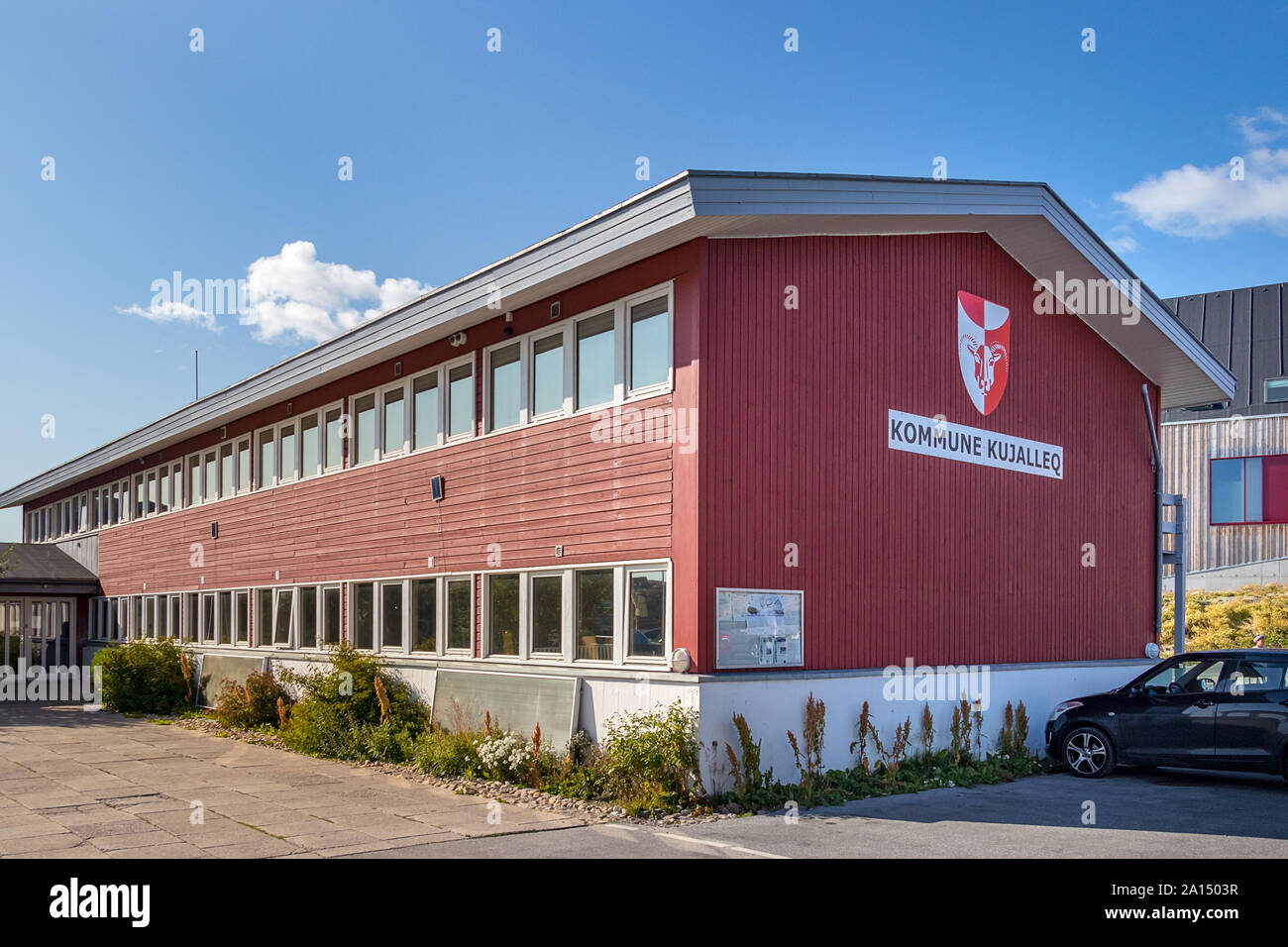 The Comune City hall building in Qaqortoq, Greenland Stock Photo - Alamy