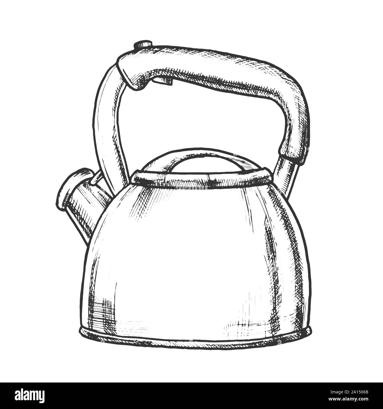 Hot coffee hand drawn clipart Black and White Stock Photos & Images - Alamy