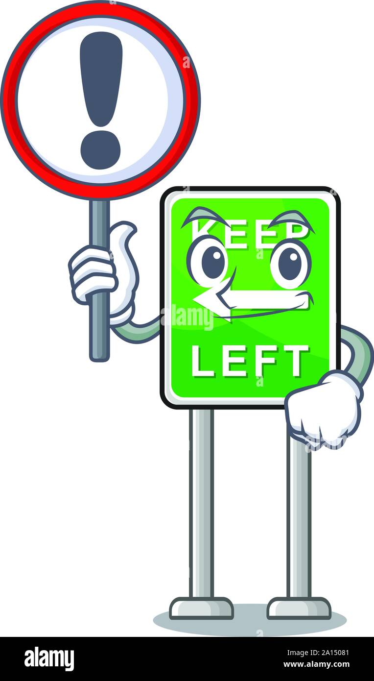 Keep left sign Stock Vector Images - Alamy