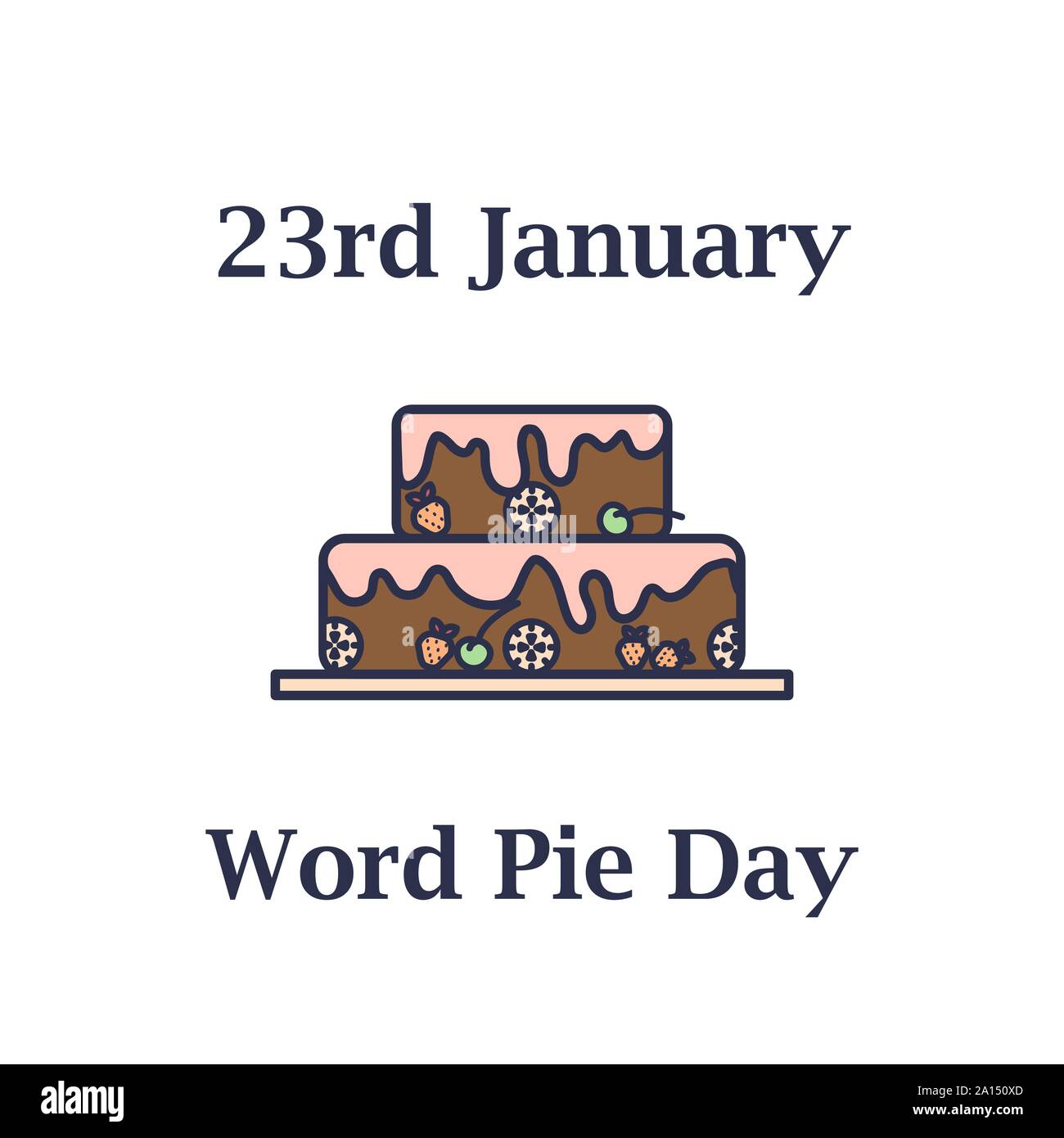 Food world day color Stock Vector Images - Alamy