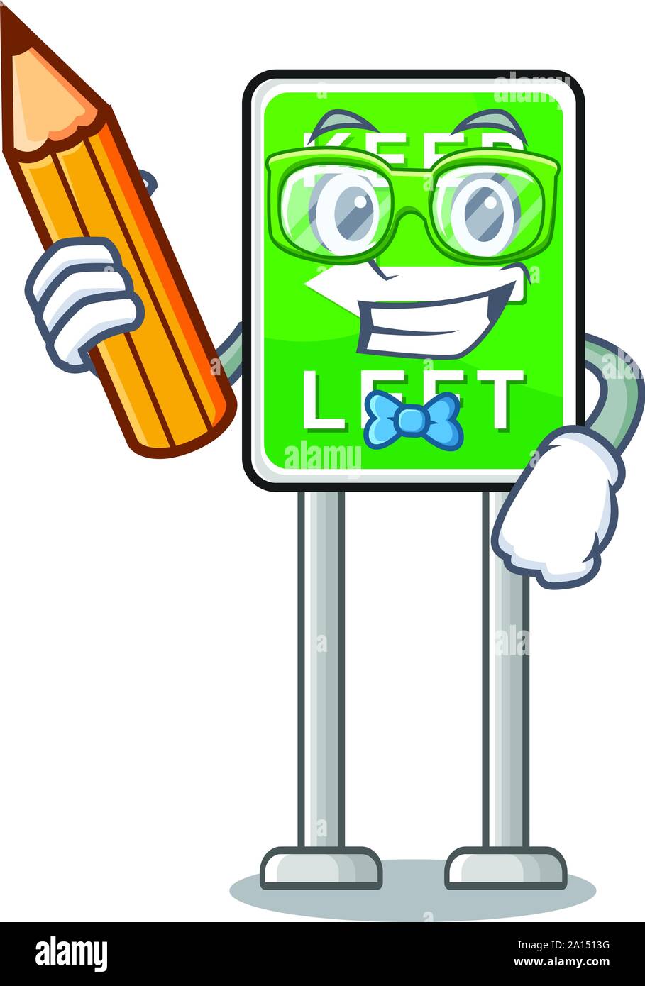 Student Keep left cartoon isolated the mascot Stock Vector Image & Art ...