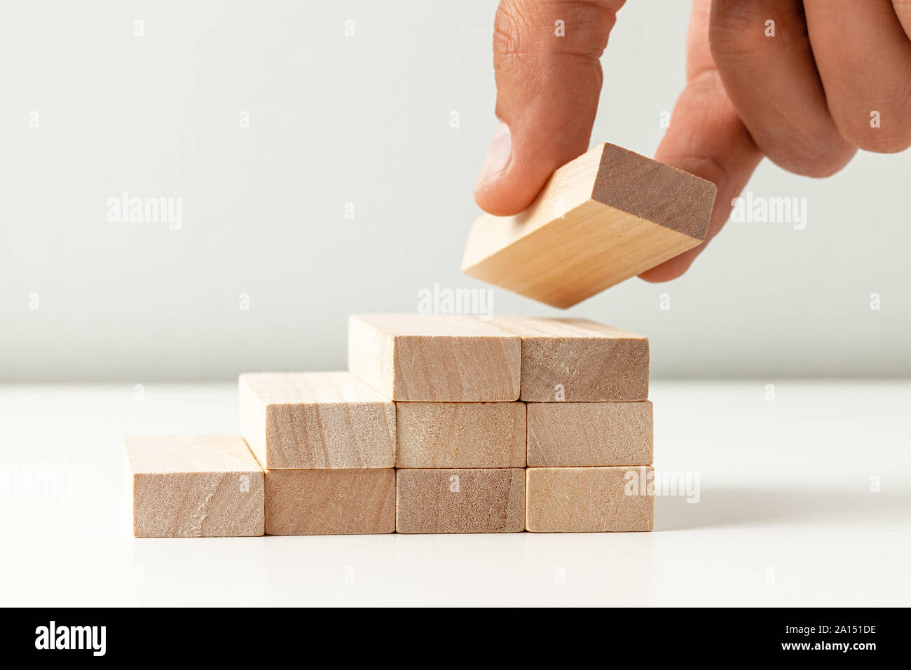 Stairs up as a symbol of career growth up or business success Stock ...