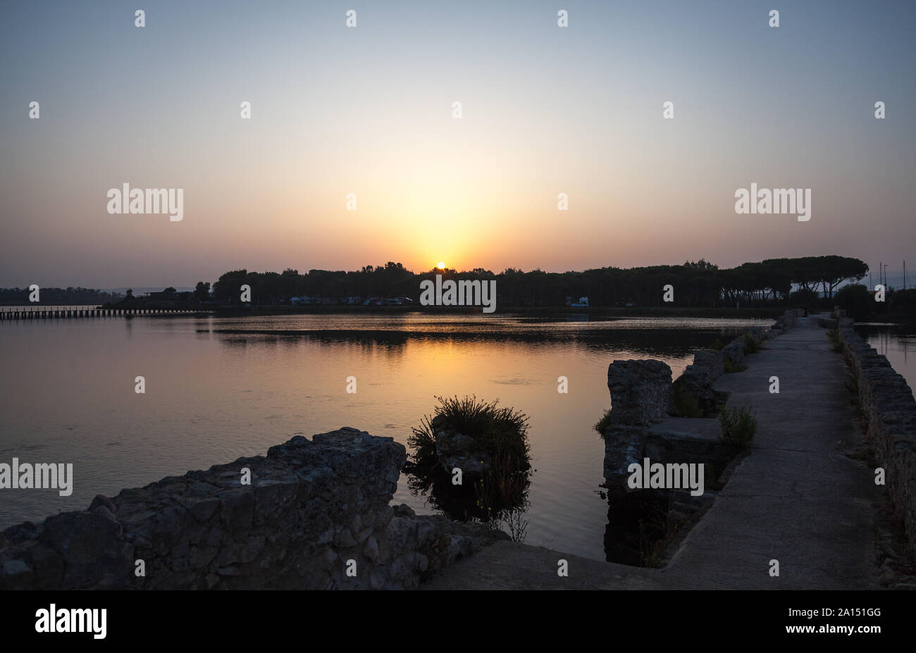 Roman Bridge over the river calich in Northern Sardinia Stock Photo - Alamy