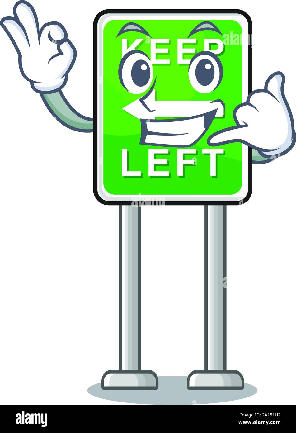 Call me toy keep left on cartoon table Stock Vector Image & Art - Alamy