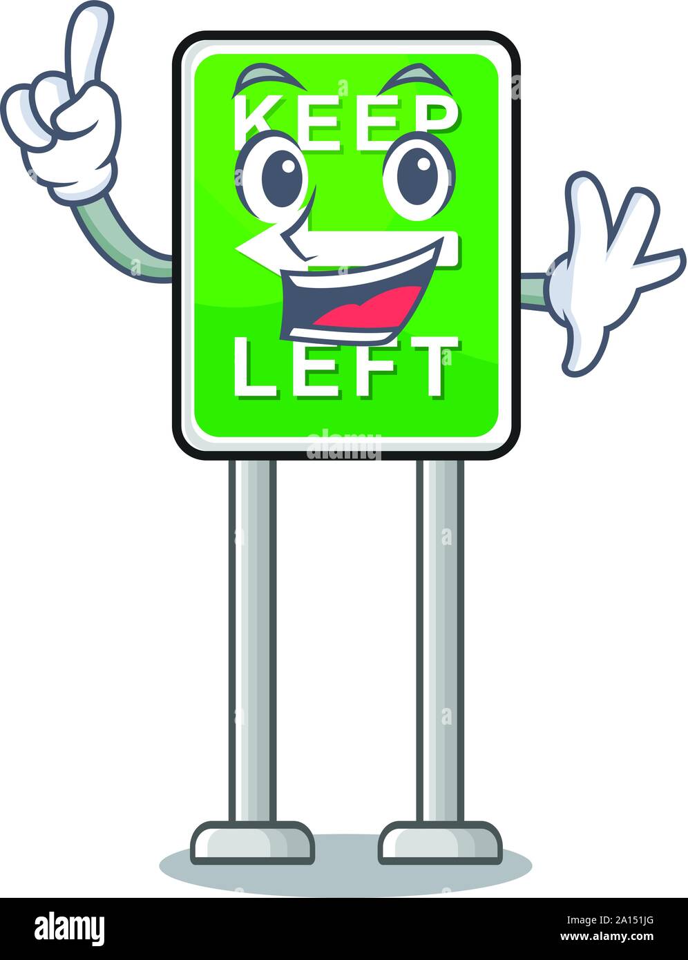 Keep left traffic sign Stock Vector Images - Alamy