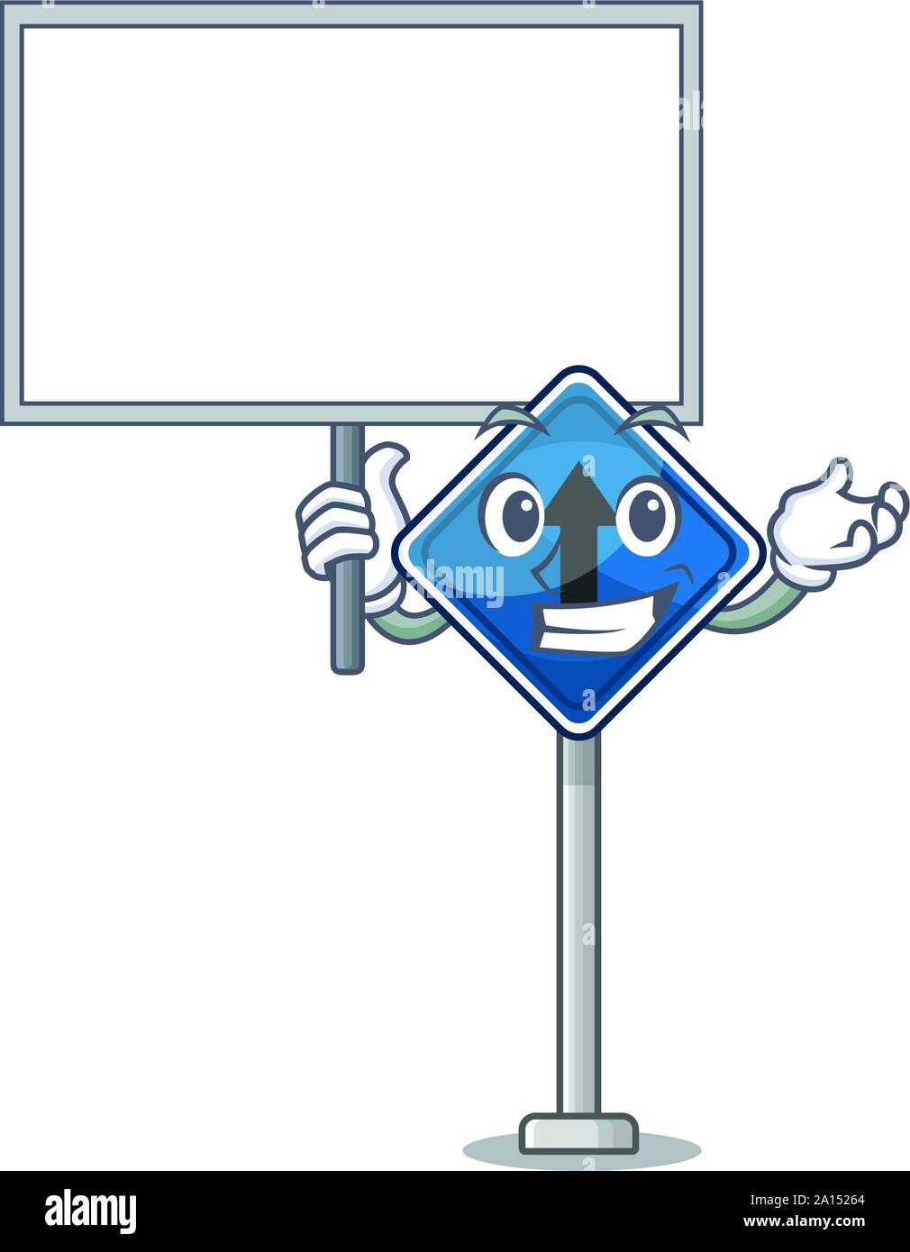 Bring board straight ahead isolated with in cartoon Stock Vector Image ...