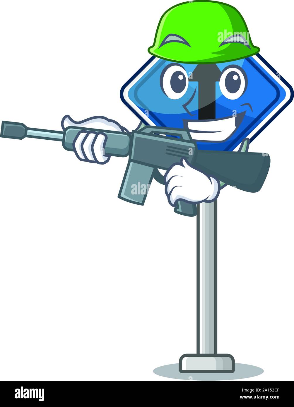 Army straight ahead isolated with in cartoon Stock Vector Image & Art ...