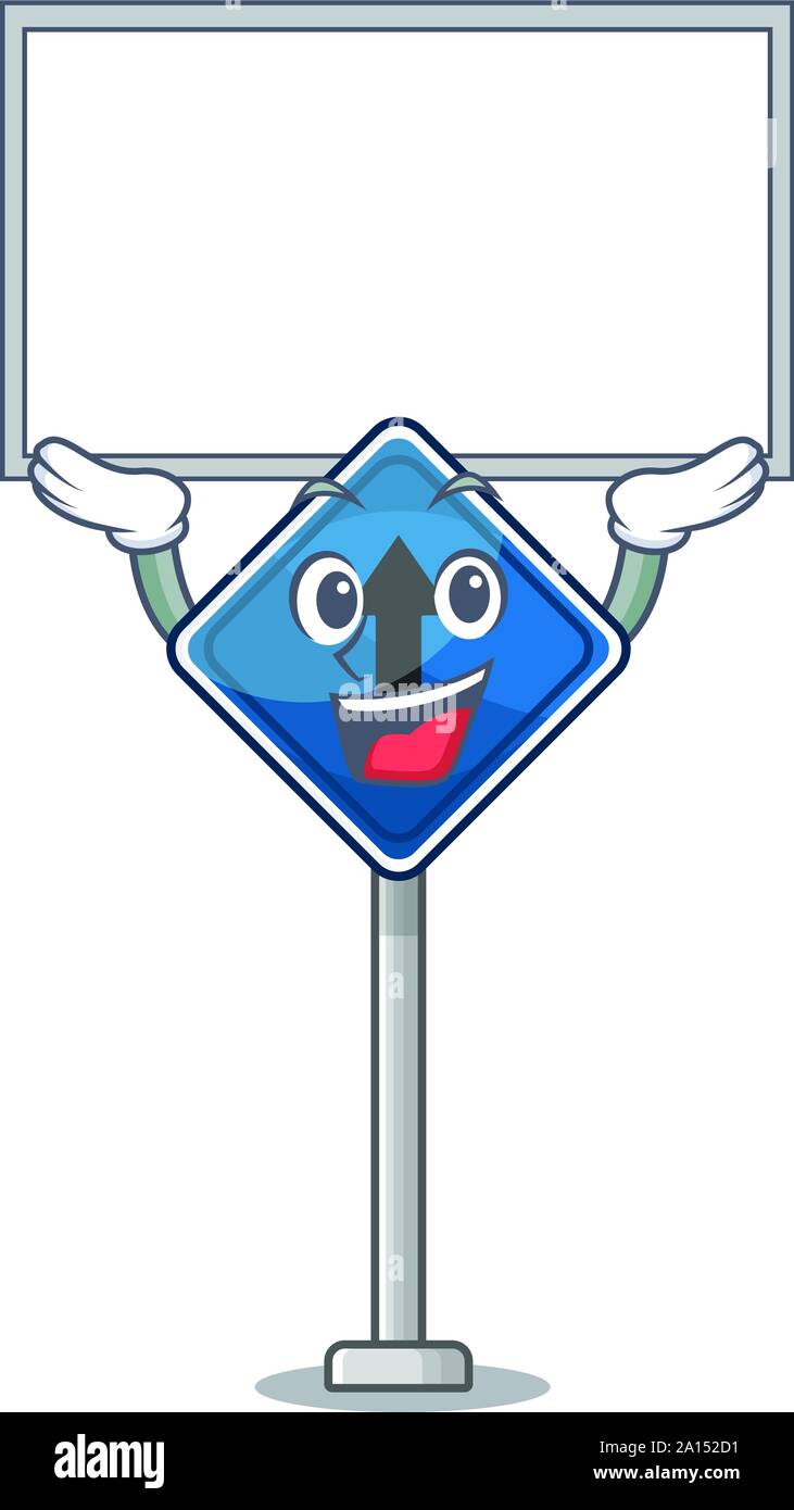 Up board straight ahead isolated with in cartoon Stock Vector Image ...