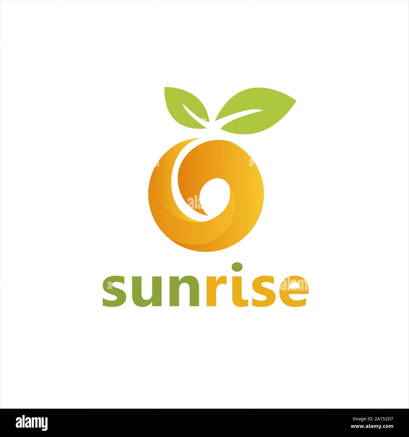 Orange Wave Fresh and Abstract for modern Logo Icon Stock Vector Image ...