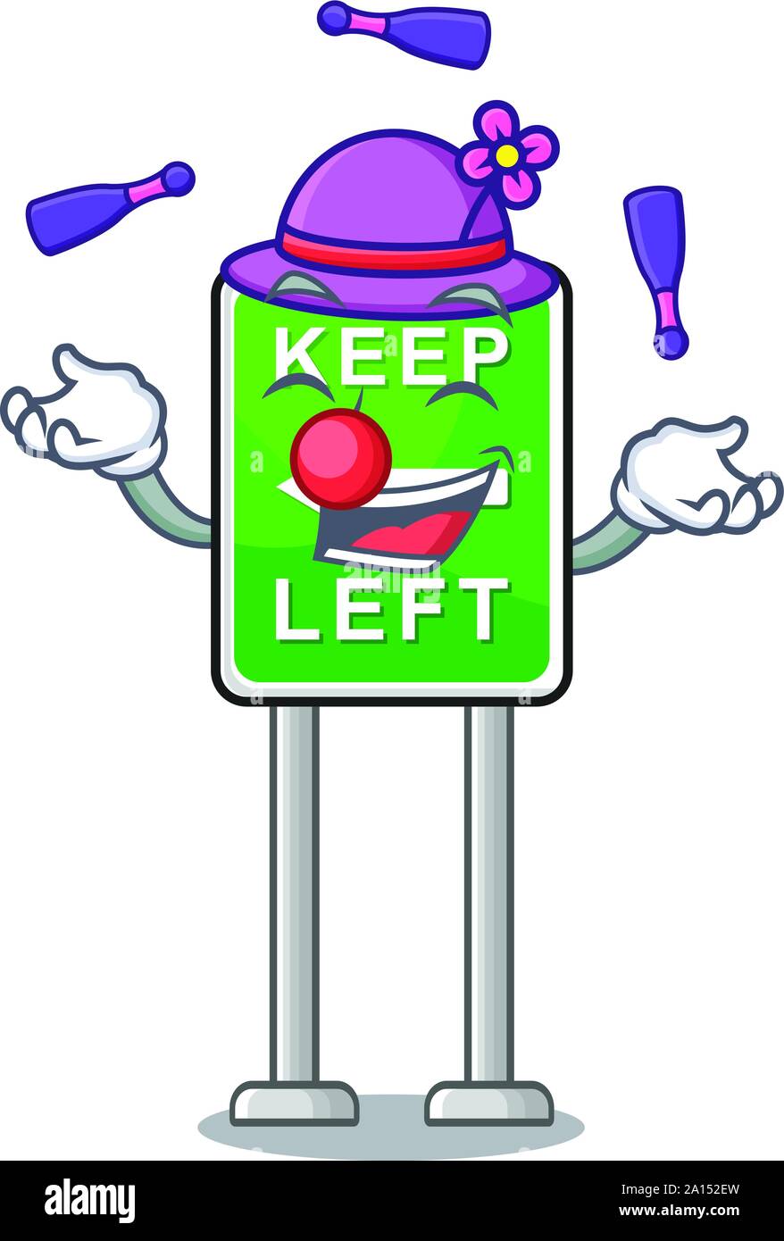 Juggling toy keep left on cartoon table Stock Vector Image & Art - Alamy