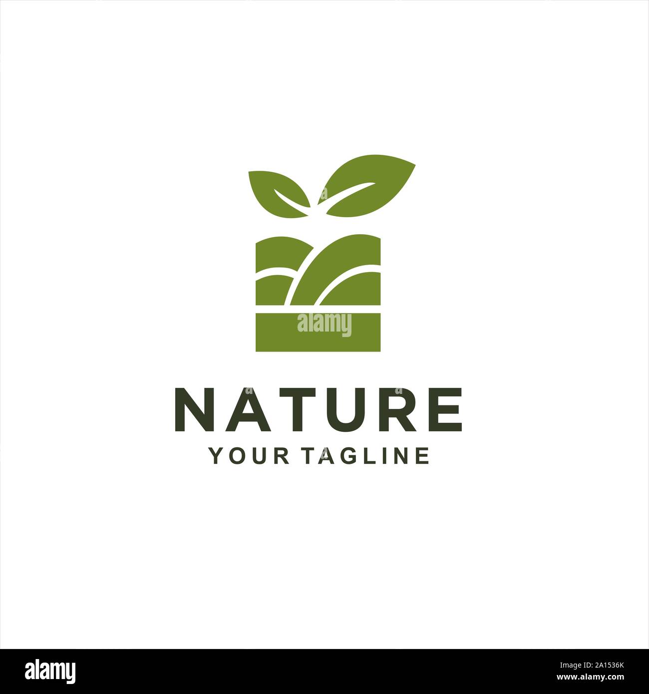 Square logo for growing Stock Vector Image & Art - Alamy