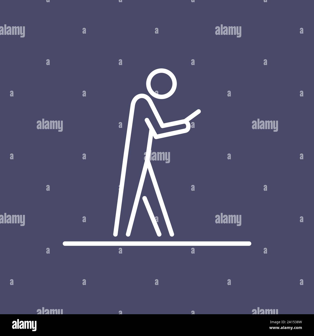Man walking profile Stock Vector Images - Alamy
