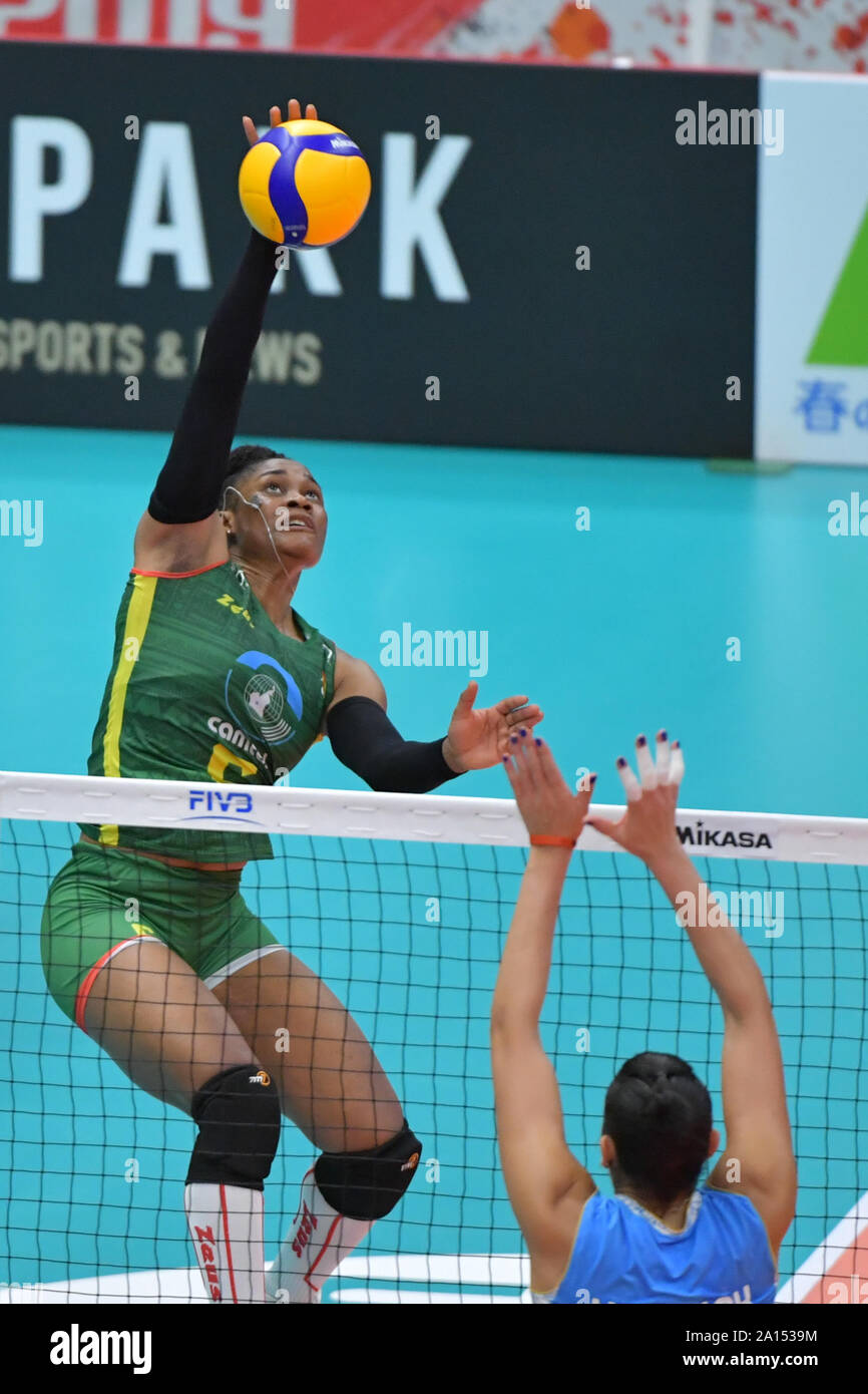 Toyama, Japan. 24th Sep, 2019. Laetitia Crescence Moma Bassoko of ...