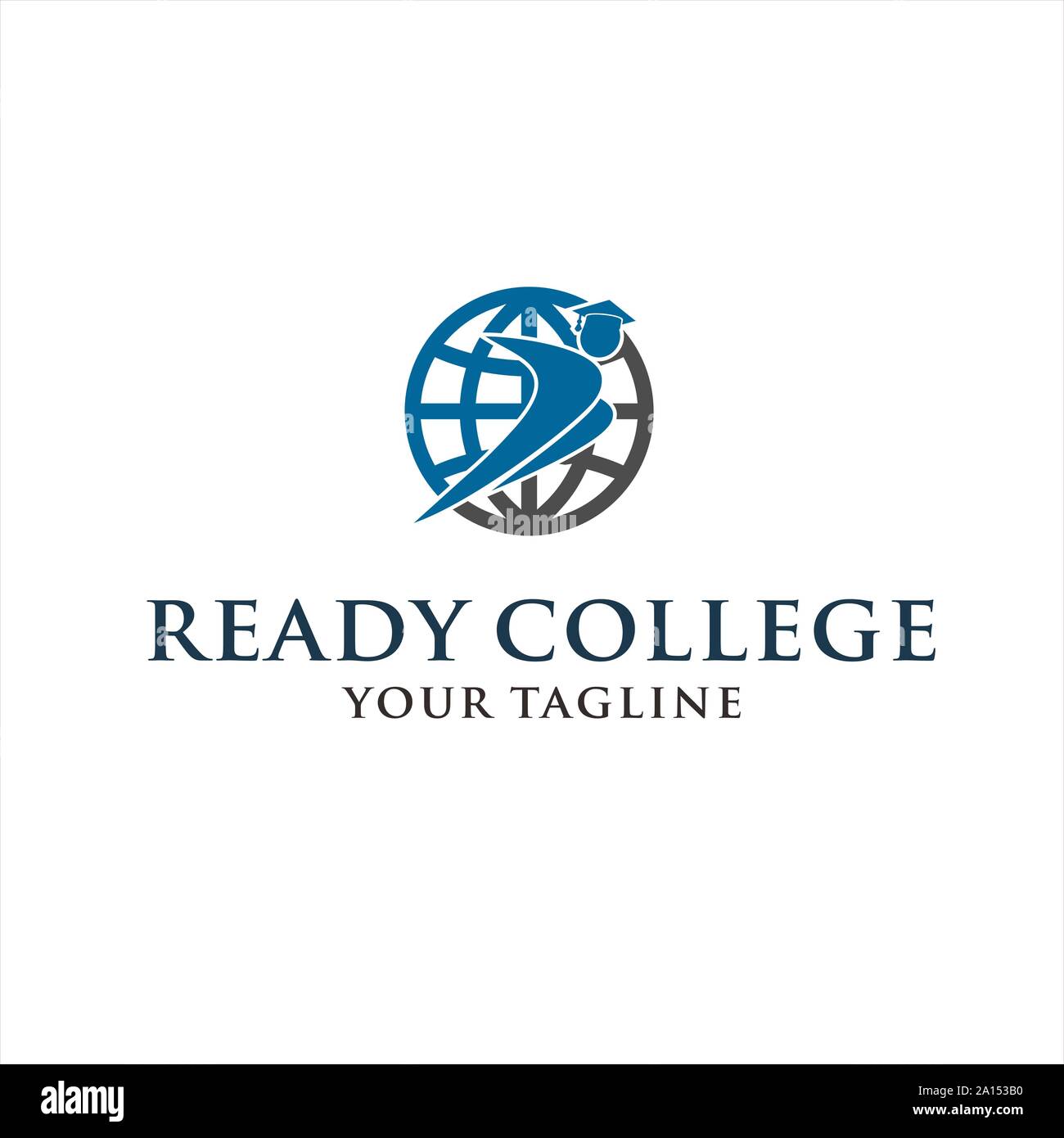 Globe and abstract student for Education Logo Stock Vector Image & Art ...