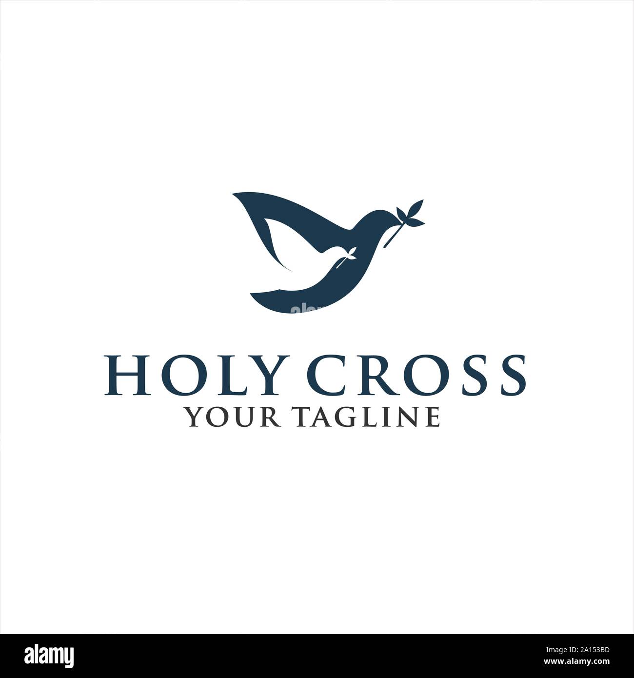 Simple minimalist dove pigeon Stock Vector Images - Alamy