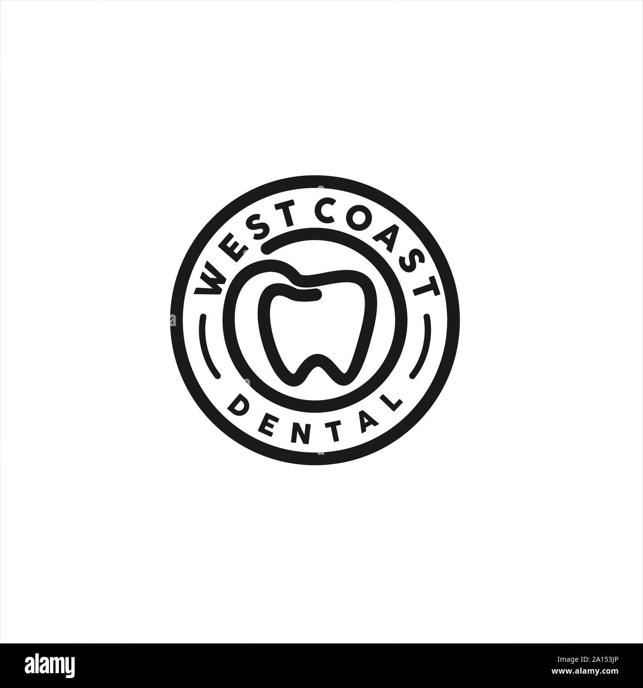 Dental logo hygiene Black and White Stock Photos & Images - Alamy