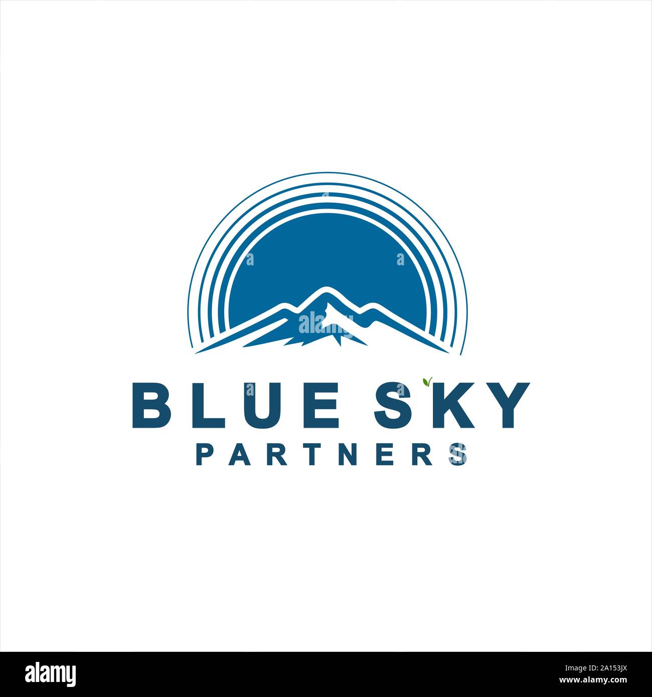 Blue sky mountain Stock Vector Images - Alamy