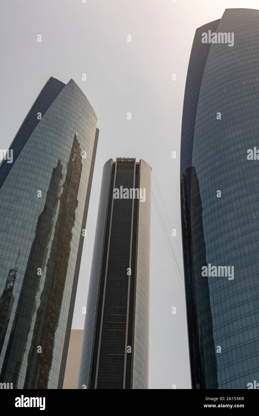 Etihad Towers, a complex of buildings with five towers in Abu Dhabi ...