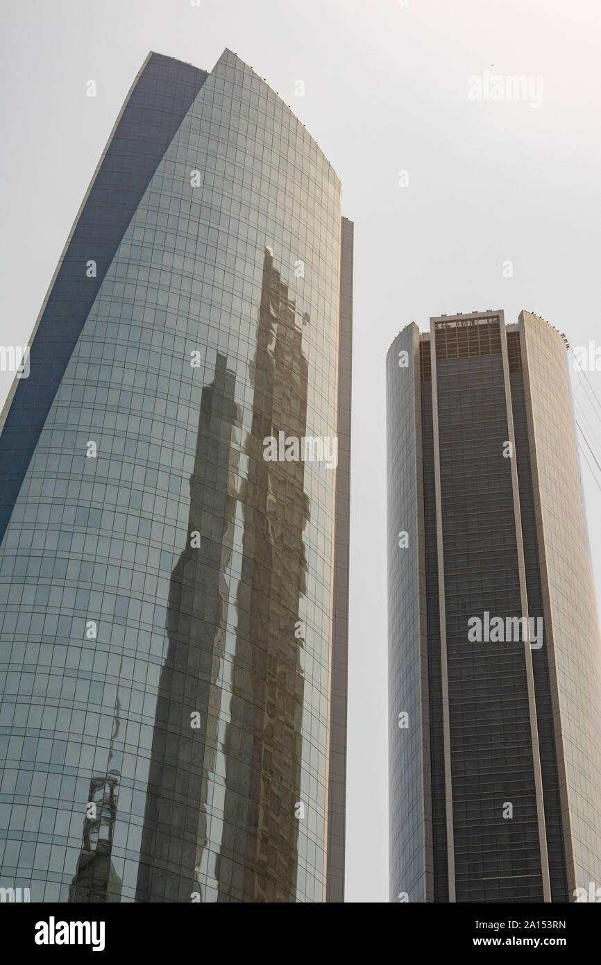 Etihad Towers, a complex of buildings with five towers in Abu Dhabi ...