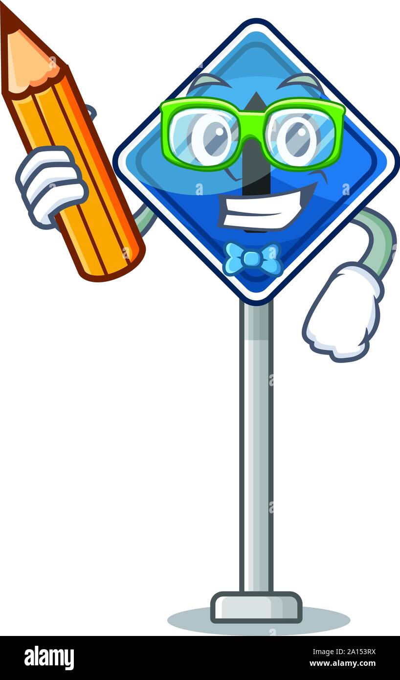 Student straight ahead with the character shape Stock Vector Image ...